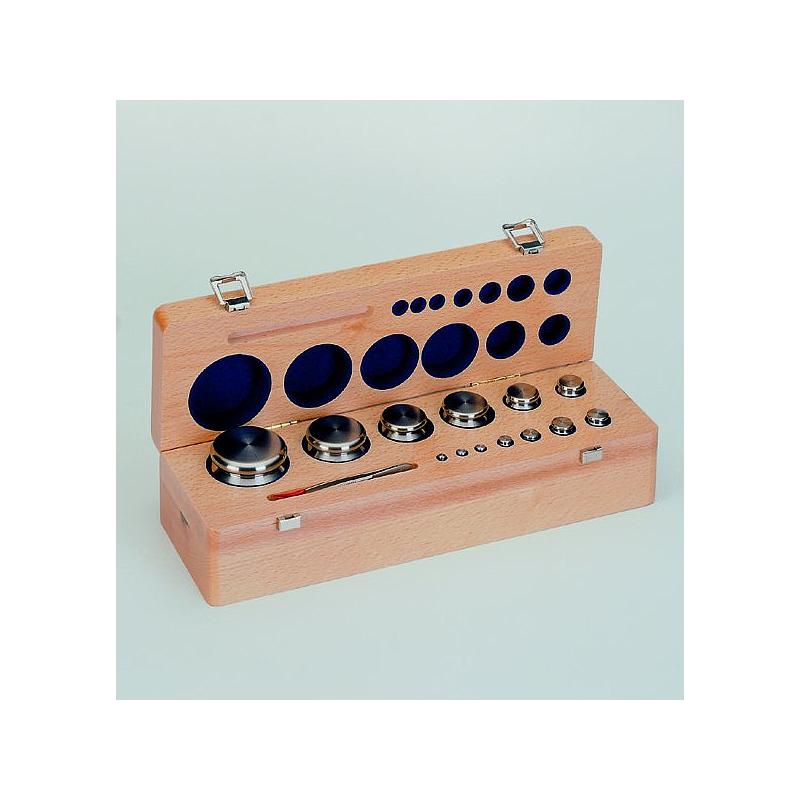 4.XMFB-710 - Jeu de poids étalon bouton et plats 100mg - 500mg classe M2