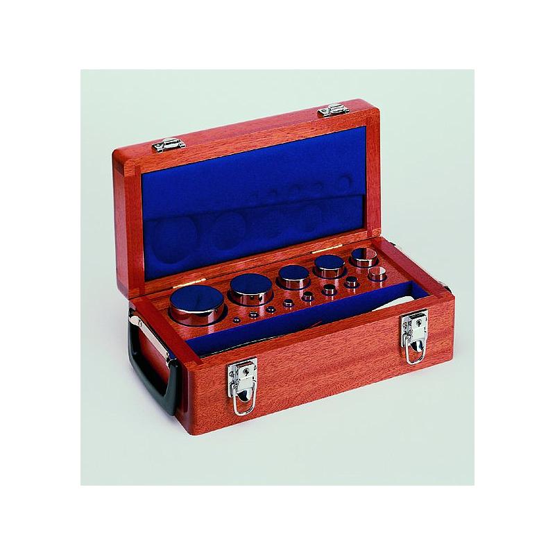 9.XNHM-840 - Jeu de poids étalon bouton et plats 1mg - 10kg classe E1