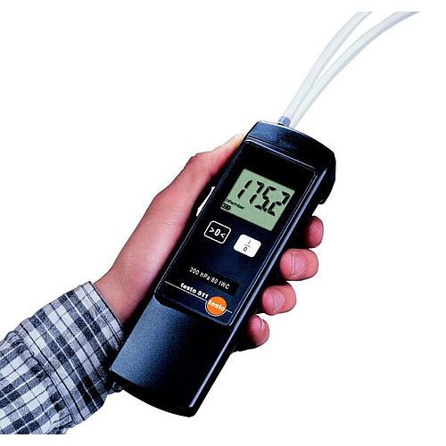 Mesure de pression différentielle : manomètre testo 521-1