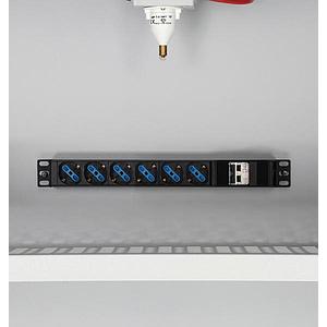 Rack de 6 prises électriques avec protection thermique pour armoire L ...